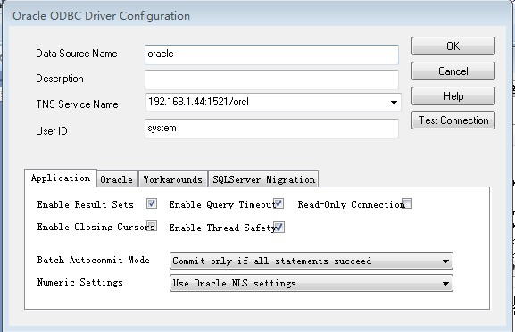 oracle odbc 配置_odbc设置字符集-CSDN博客