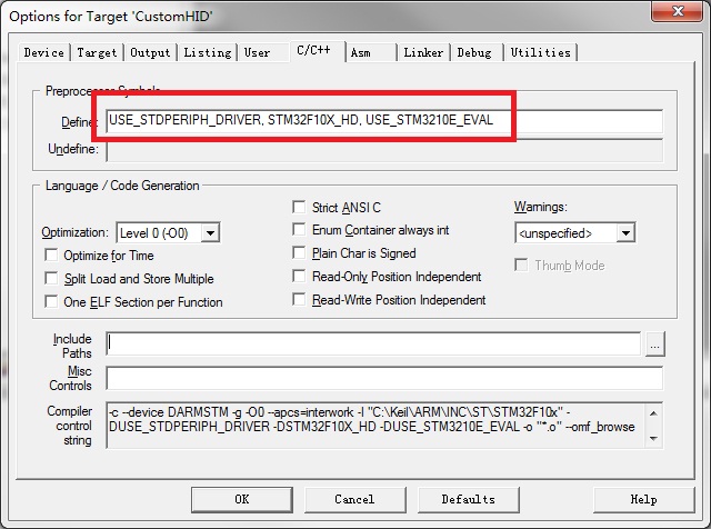 Stm32 Usb Fs Device Lib V4 0 0 Implemented In Customhid Instance On The