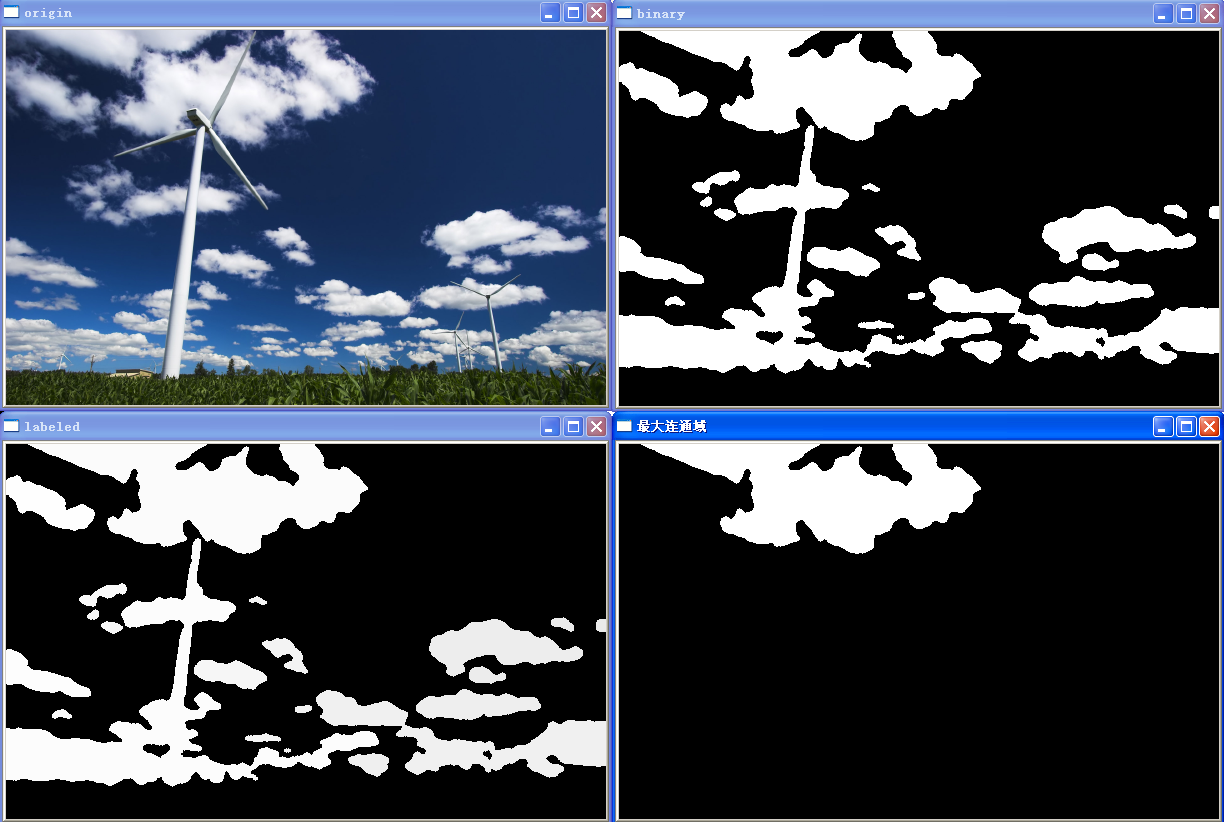 Opencv获取彩色图像某一通道的最大连通域opencv 统计连通域颜色 Csdn博客 7580