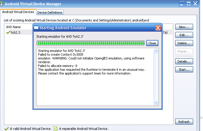 Android模拟器启动错误 Emulator Warning No Grpc Protection Active Csdn博客