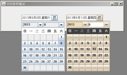 用java Swing实现的自定义日历组件javaswing日历组件 Csdn博客