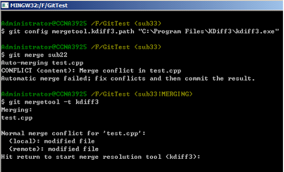 Use Kdiff3 In Git Csdn博客 