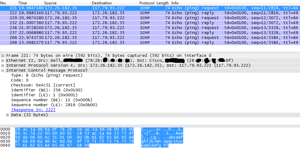 Tcpip协议族学习（四）：由ping程序分析icmp、ip以及以太网协议ping程序和ip选项结果分析 Csdn博客 5097