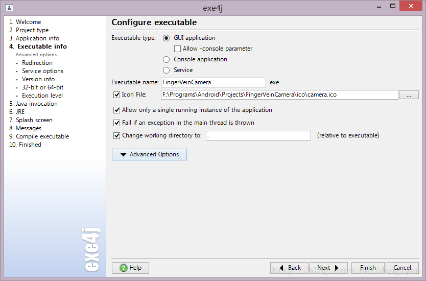将带图片的java工程用eclipse打包成jar，然后用exe4j将jar打包成exe，并附带jre库exe4j将图片打包进exe Csdn博客 3573