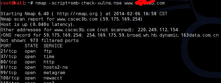 Nmap网络扫描技巧 Csdn博客