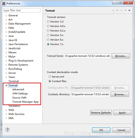 Eclipse使用：安装tomcat插件和使用tomcat插件部署web项目eclipse Tomcat插件的使用 Csdn博客 