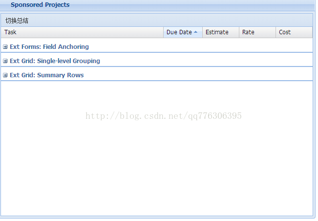 Extjs4 Grid表格的分组和统计 Extjs4可编辑统计固定模板静态报表 Csdn博客