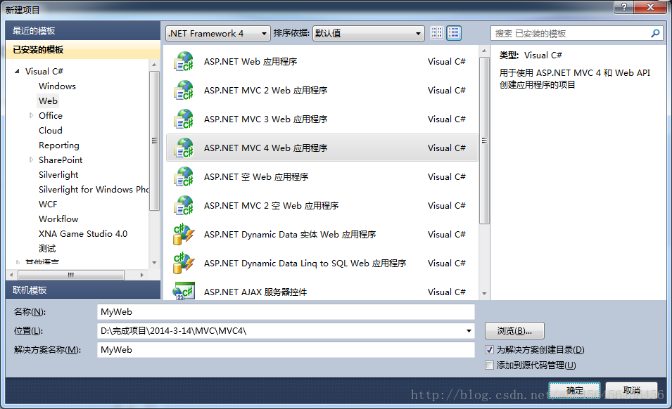 Aspnet Mvc4 系列教程之第三篇 创建第一个mvc应用程序 Csdn博客 7091