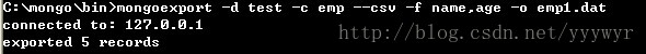 Mongodb 数据导出mongoexportmongo Export 自定义分隔符 Csdn博客 7427