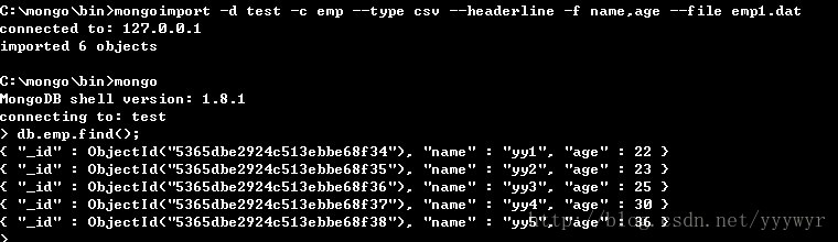 Mongodb 数据导入 Mongoimport Mogodbimport Csdn博客