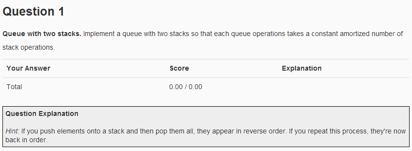 Princeton Algorithms Part 1 Week 2stacks And Queues Algorithms Part Week2 Exercise Csdn博客