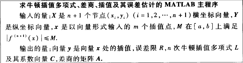 牛顿（newton插值及其matlab程序用matlab写newton插值并输出插值多项式 Csdn博客 