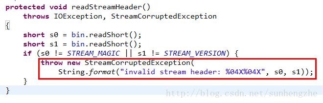 Streamcorruptedexception的基本原理 Csdn博客 