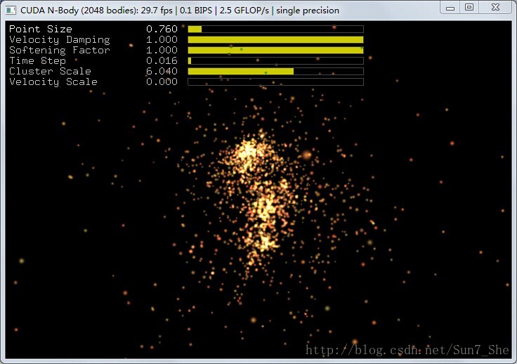 Gpu编程之cuda（九）——示例程序运行截图【5simulations】cuda 瀑布图 Csdn博客 7373