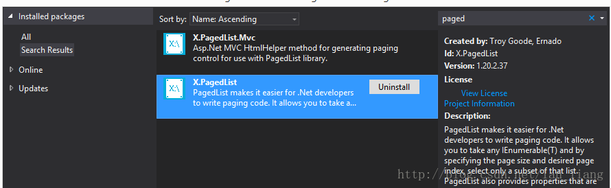 Mvc使用pagedlist分页 Csdn博客