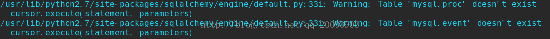 Tablemysqlproc Doesnt Exist和table Mysqleventdoesnt Exist警告table Mysqlevent Doesnt 