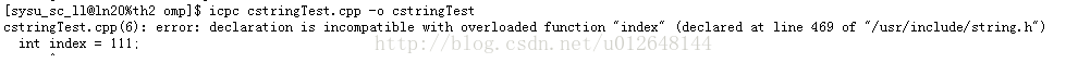 Linux Error：declaration Is Incompatible With Overloaded Function Index Csdn博客 