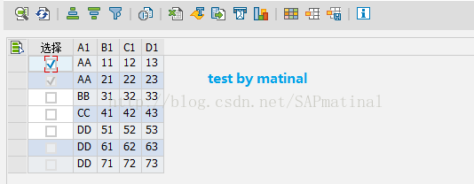 Abap Alv中设置checkbox同时选中事件abap Checkbox选中触发事件 Csdn博客 9062