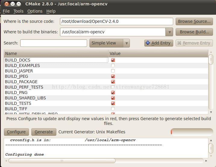 交叉编译环境（arm Linux Gcc）中opencv的安装故人望月的博客 Csdn博客交叉编译opencv并安装
