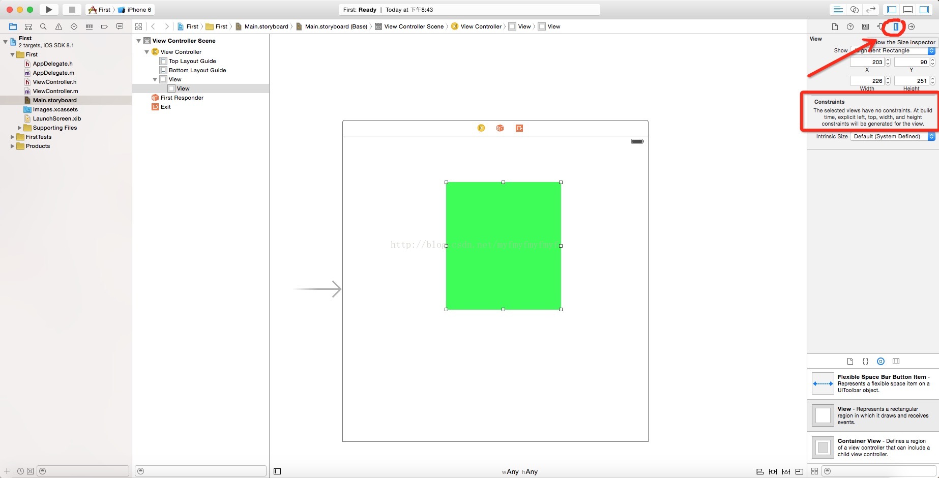 Xcode6 1基础布局constraints Xcode如何给imageview增加constrains Csdn博客