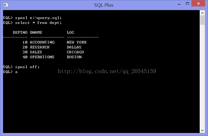 Oracle的spool命令spool Oracle Csdn博客 