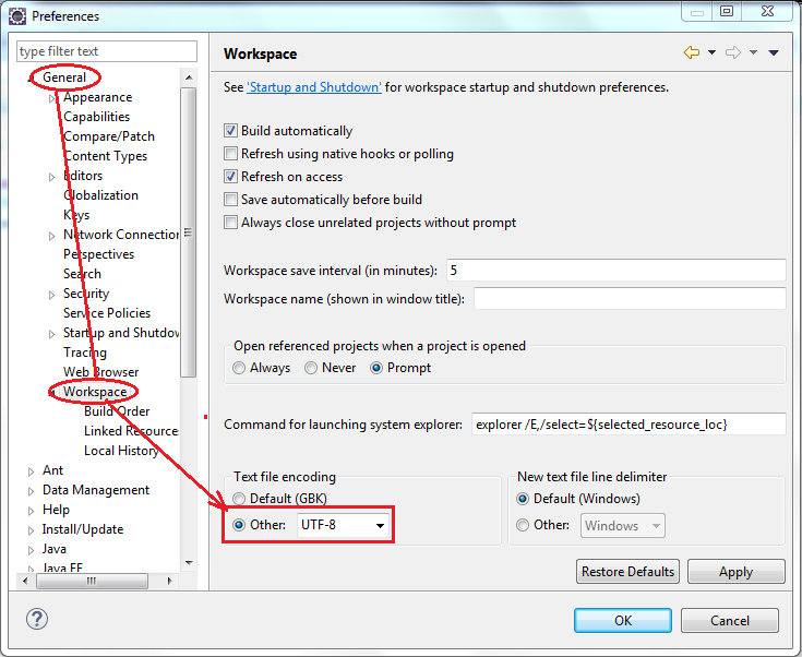 Eclipse 编码设置问题has No Explicit Encoding Set Csdn博客