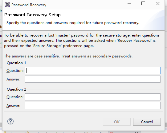 Solution To An Exception Occurred When Eclipse Saves The Password Programmer Sought