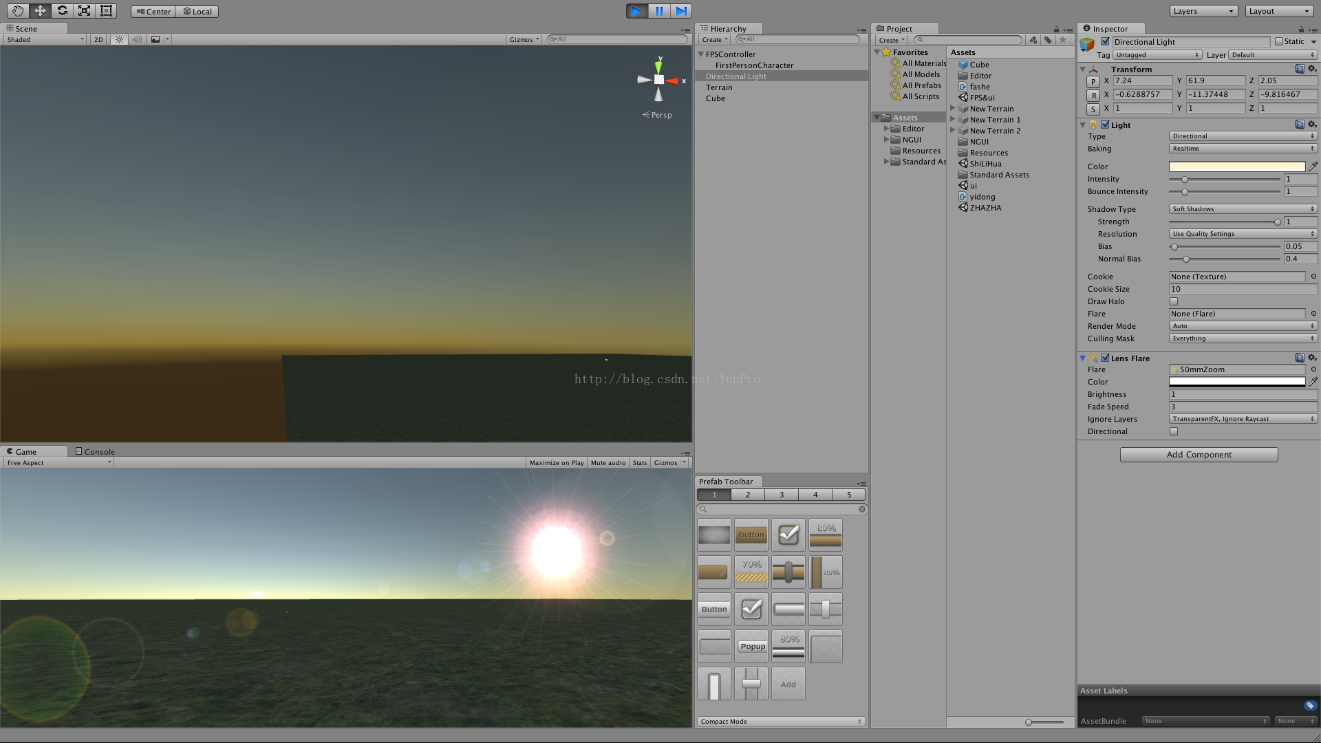【unity5】实现24小时日出日落的效果 24小时天幕系统yunpro的博客 Csdn博客 