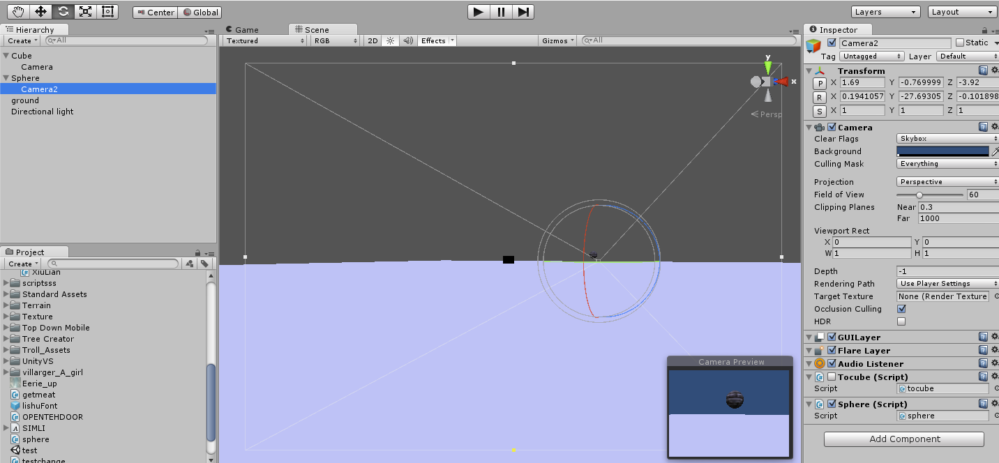 Unity3d按下同一键切换不同的相机两种方法unity切换不同的摄像机 Csdn博客 1165