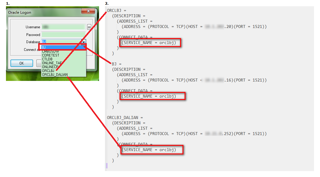 Plsql连接oracle时，不同ip上数据库名字相同连接的办法同局域网 Oracle的实例名一样 Csdn博客 9737