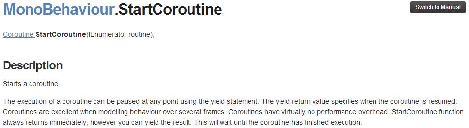 Unity3d： Startcoroutine 和 Yield Return 深入研究unity Yield Return Startcoroutine 和直接调用startcorout