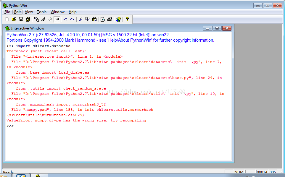 关于scikit Learn与其他包的兼容问题numpy 和 Scikit Learn的兼容性 Csdn博客 0823