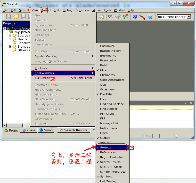 Linux 开发环境搭建与使用——slickedit 简单使用教程linux Slickedit2017 Csdn博客