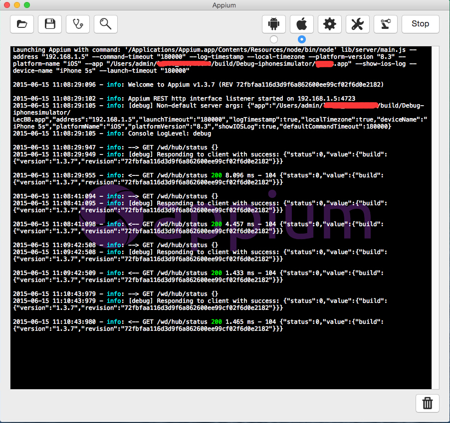 Appiumrobotframework实现ios应用的自动化测试 2：os X中启动appiumrobotframework 关闭ios的应用 Csdn博客
