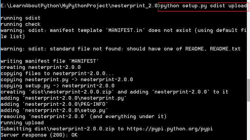 如何在pypi上发布python模块 Csdn博客 