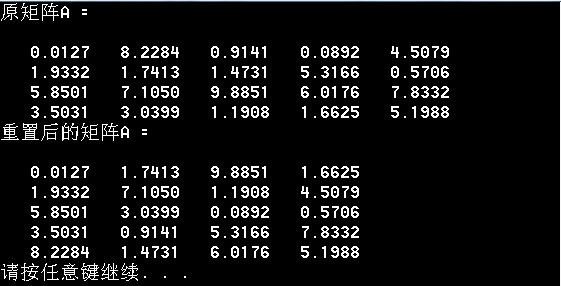 Armadillo C Linear Algebra Library 学习笔记（3）——矩阵的基本操作2armadillo 空矩阵 