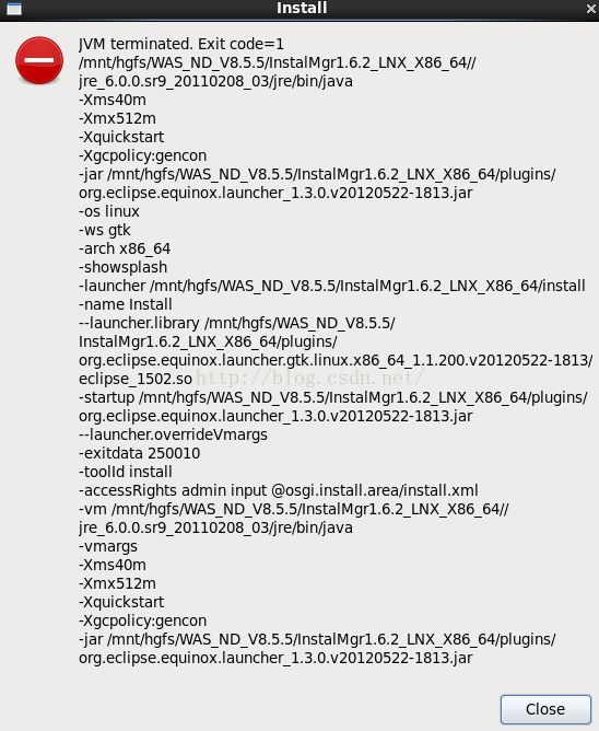 Linux系统安装ibm Websphere Application Server（简称was）报错：jvm Terminated Exit Code1 阿里云开发者社区