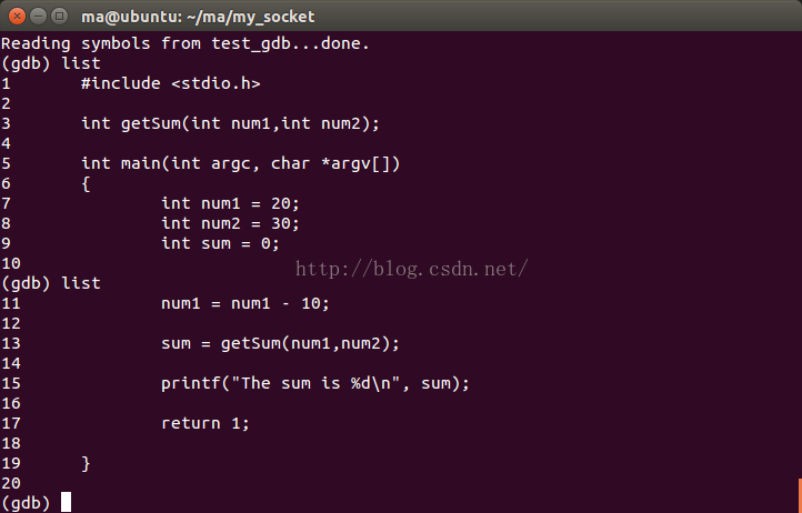 Gdb：linux下的强大程序调试工具 Csdn博客