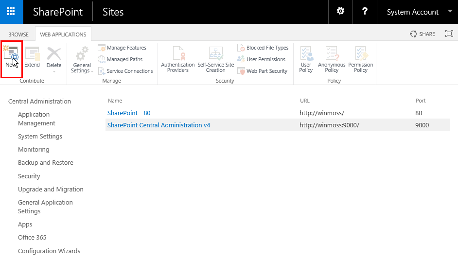Sharepoint 2016 学习系列篇5 创建一个应用程序网站sharepoint2016搭建网站 Csdn博客 