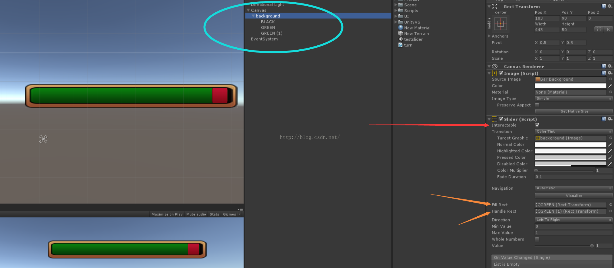 Ugui之slider详解ugui Slider Iinteractable Csdn博客 