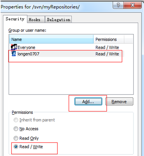 Svn（visualsvn ）详细教程（六） 建立用户和组，并且需要分配权限visual Svn Server 配置用户和访问权限 Csdn博客 
