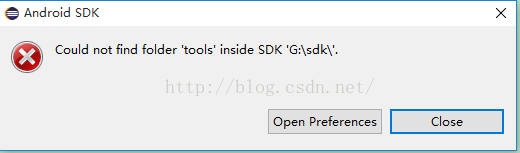 安装完adt插件选择sdk Manager时的错误 Could Not Find Foldertoolscould Not Find Folder Tools Csdn博客