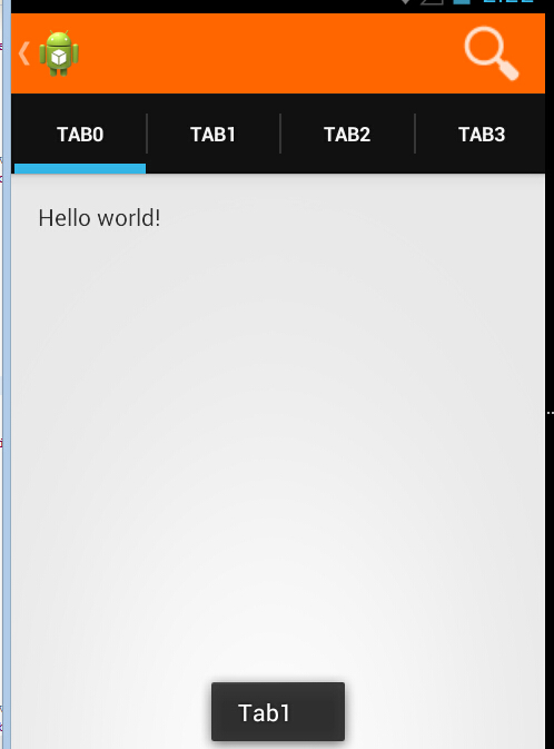 Android Ui Actionbar功能 自定义tab功能 Csdn博客