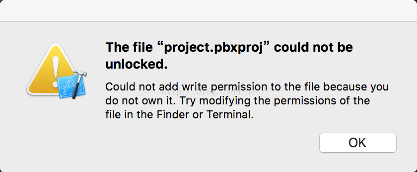 Xcode没有权限修改文件could Not Add Write Permission To The File Because Csdn博客 