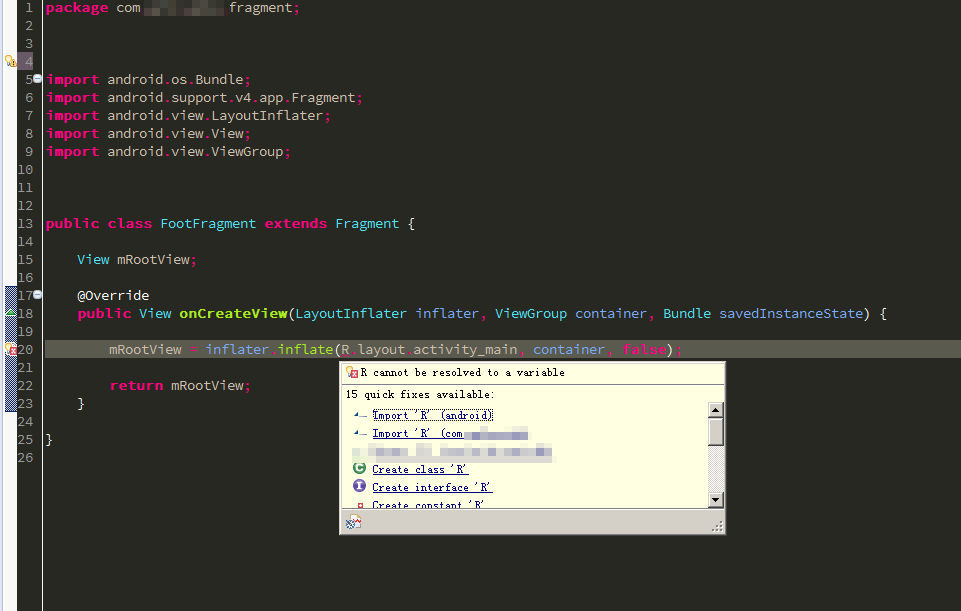 Android开发中，fragment无法找到layout文件问题的原因与解决android Cannot Find Layout Csdn博客