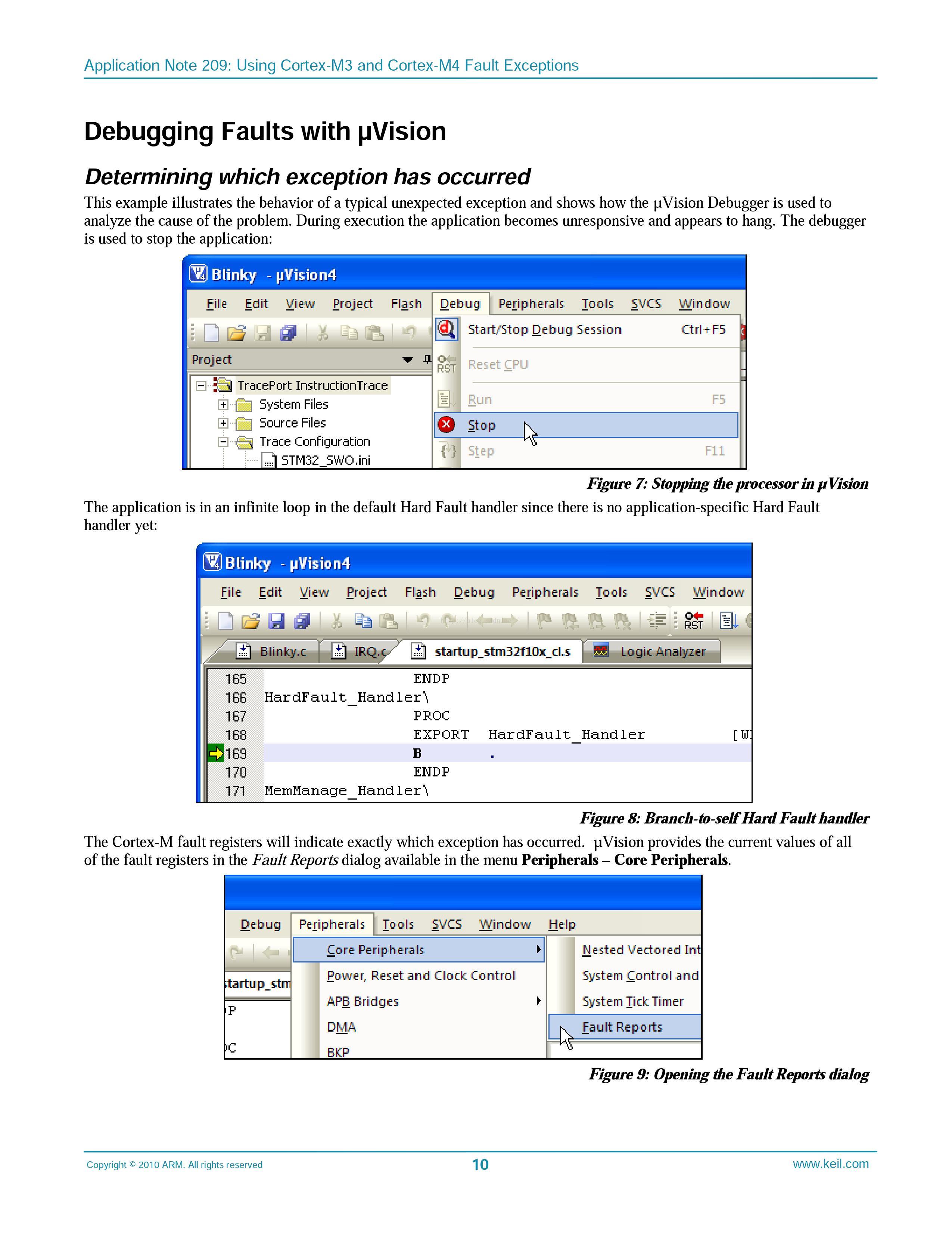 Using Cortex M3 And Cortex M4 Fault Exceptionsapnt209pdf Csdn博客 