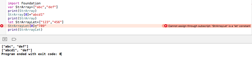 4、swift语言需要注意的细节cannot Assign Through Subscript Nums Is A Let Csdn博客 