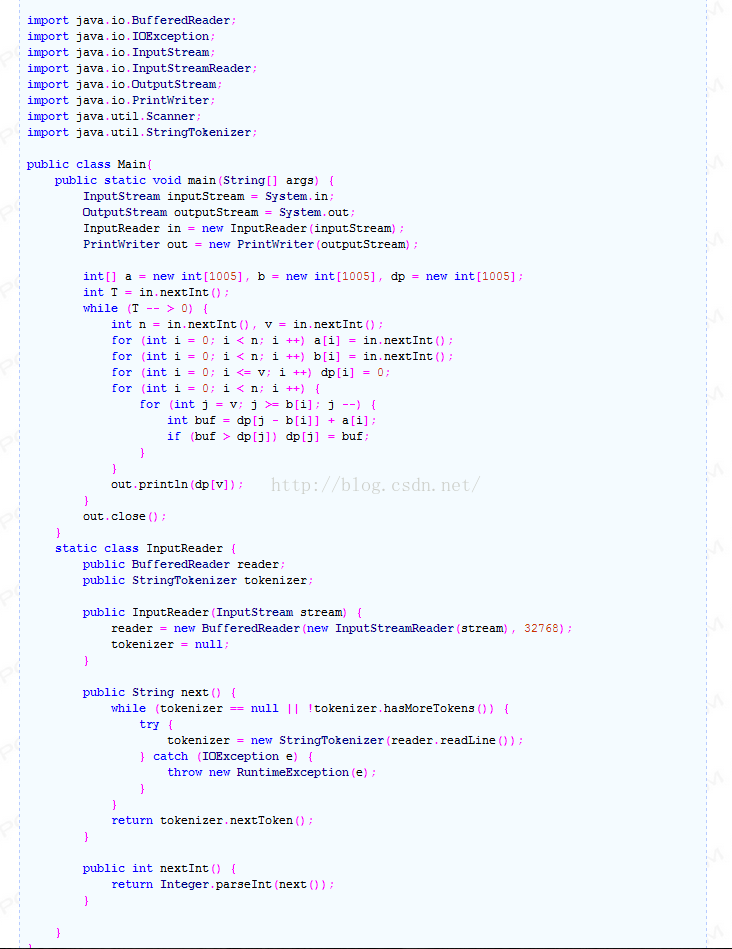 Java Io速度和占用内存的极致优化方法模板方法【从hdu 2602 说起】hhczy1003的专栏 Csdn博客 
