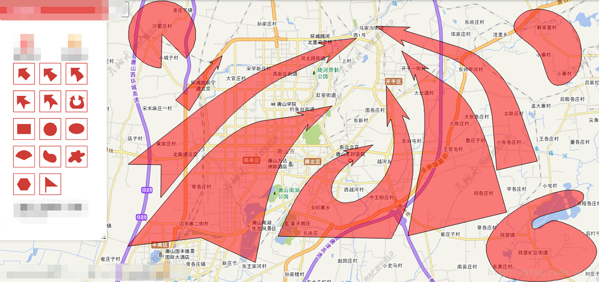 Arcgis Js 版军事标绘图燕尾箭头、钳击箭头、集结地扇形等自定义图形js绘制钳形箭头 Csdn博客 