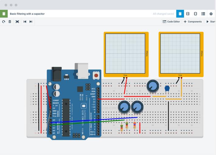 推荐一个arduino学习模拟器 123d Circuitesarduino模拟器 Csdn博客